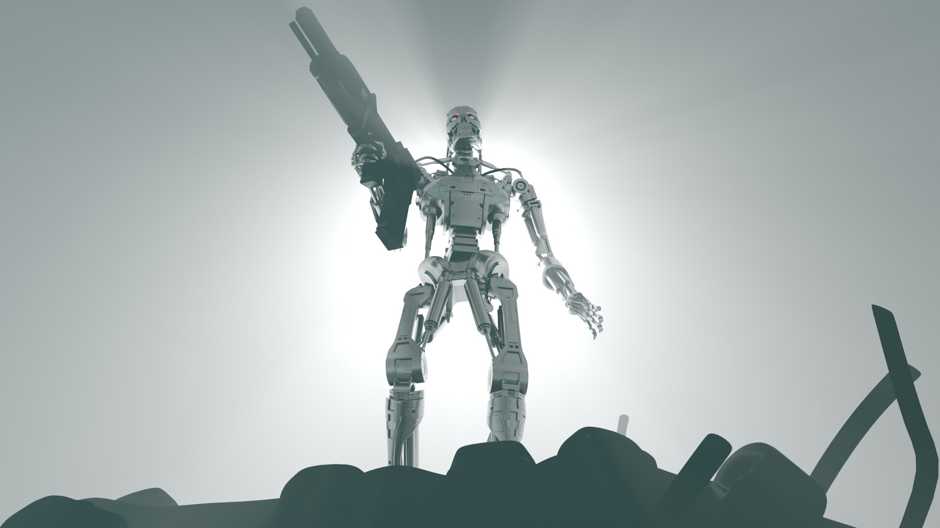 ArtStation - Terminator T-800 Fan Art + Video