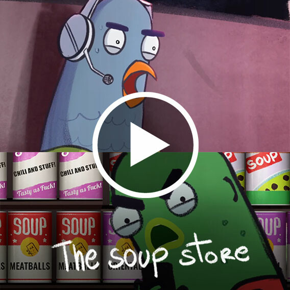 ArtStation - The soup store - cartoon