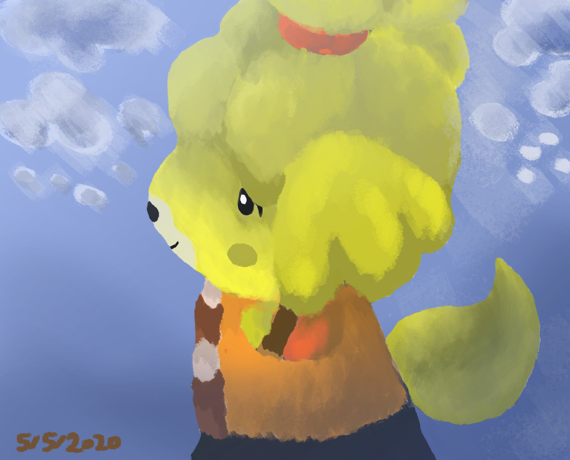 ArtStation - Isabelle painting.