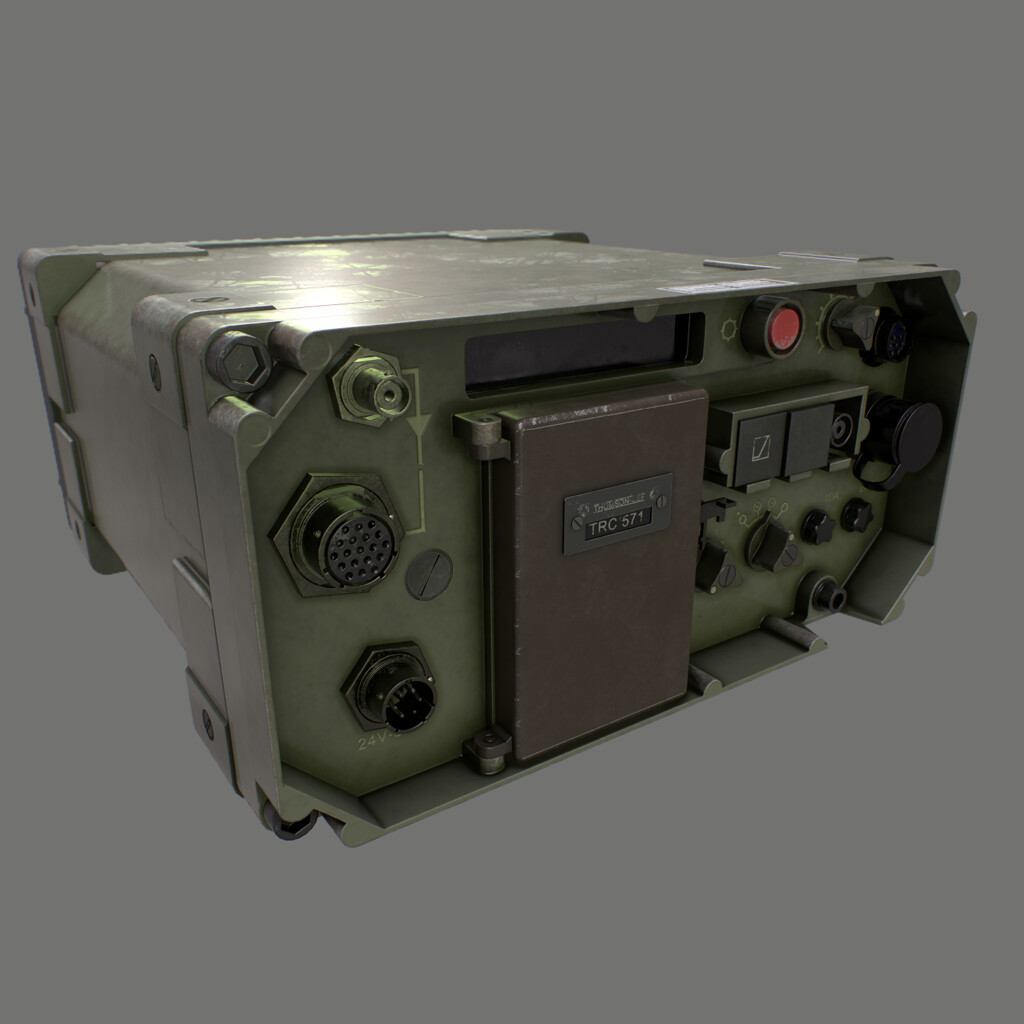 ArtStation - Military Radio - Revised Piece