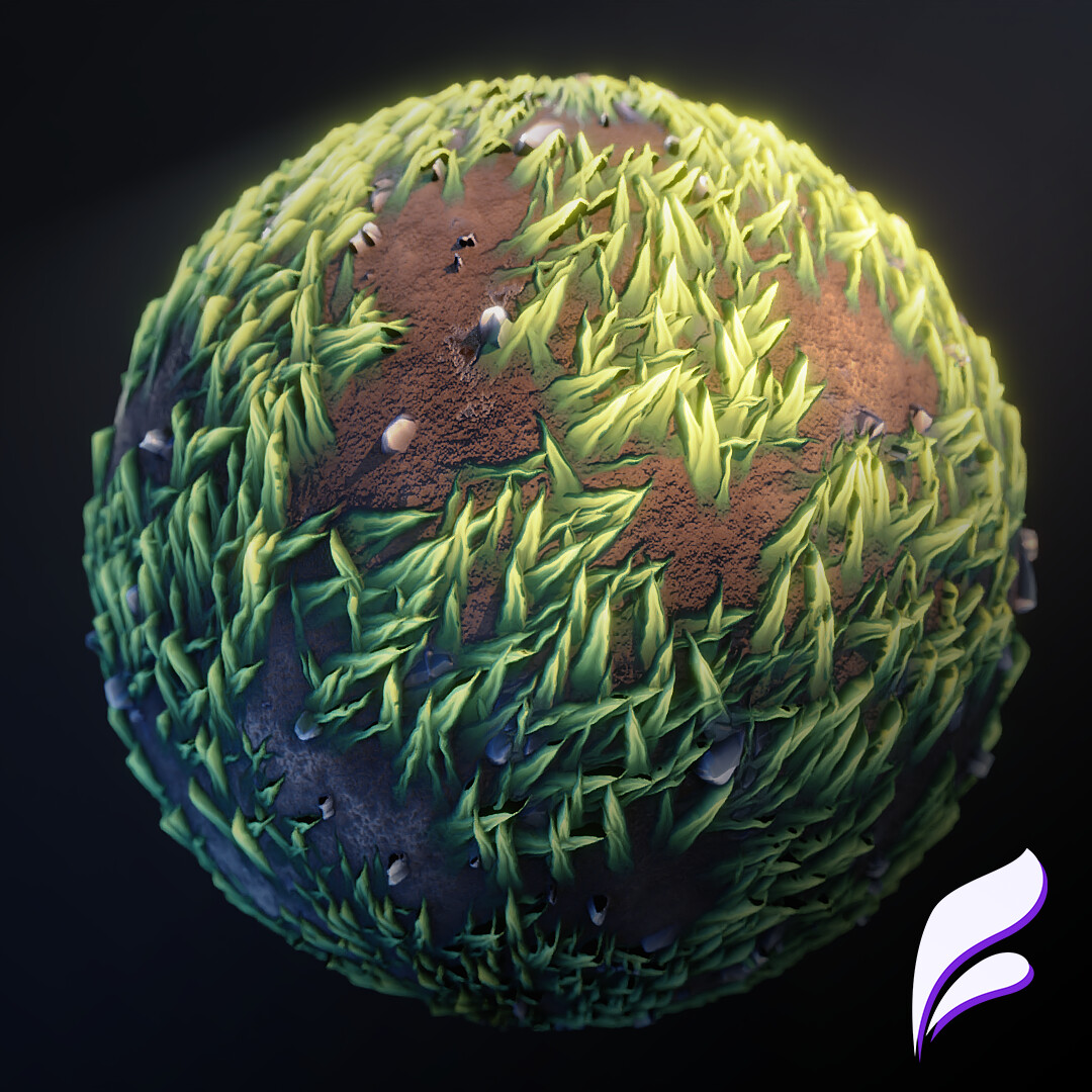 ArtStation - Stylized Grass Material - Substance Designer