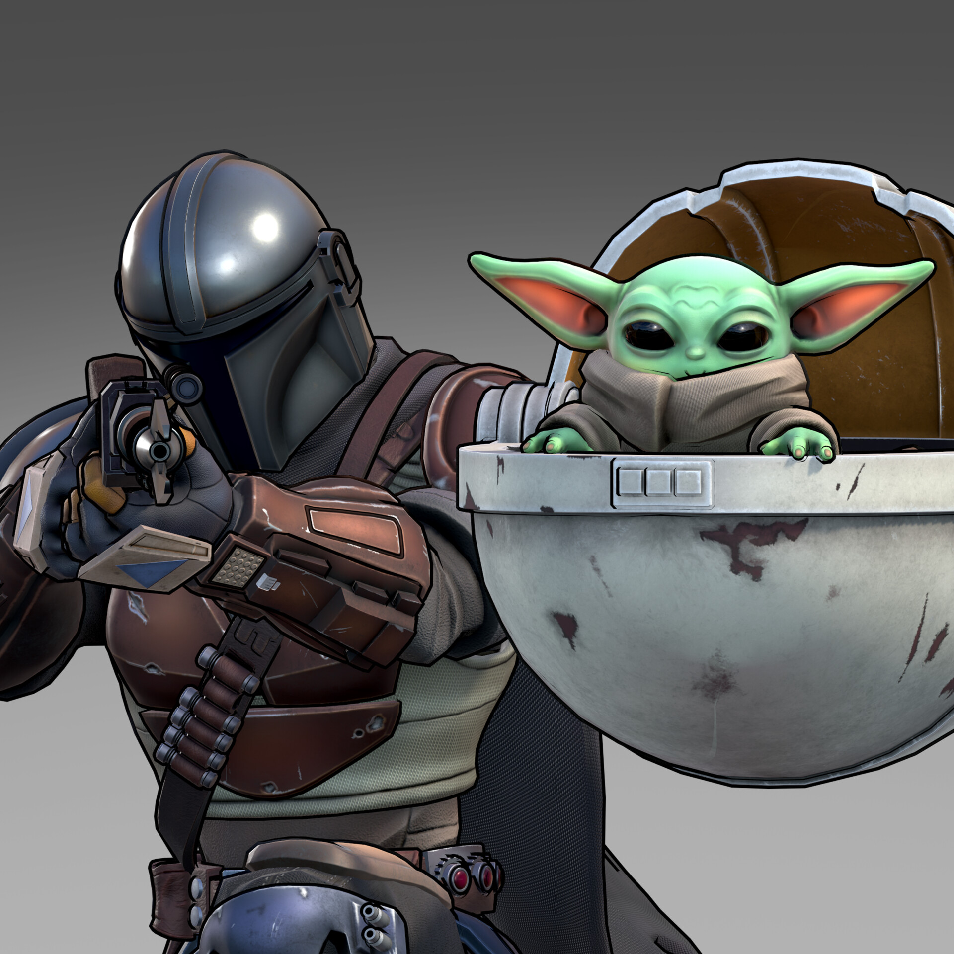 ArtStation - Mando and The Child