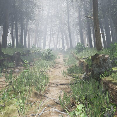 ArtStation - Unreal Engine 4 - Forest Environment