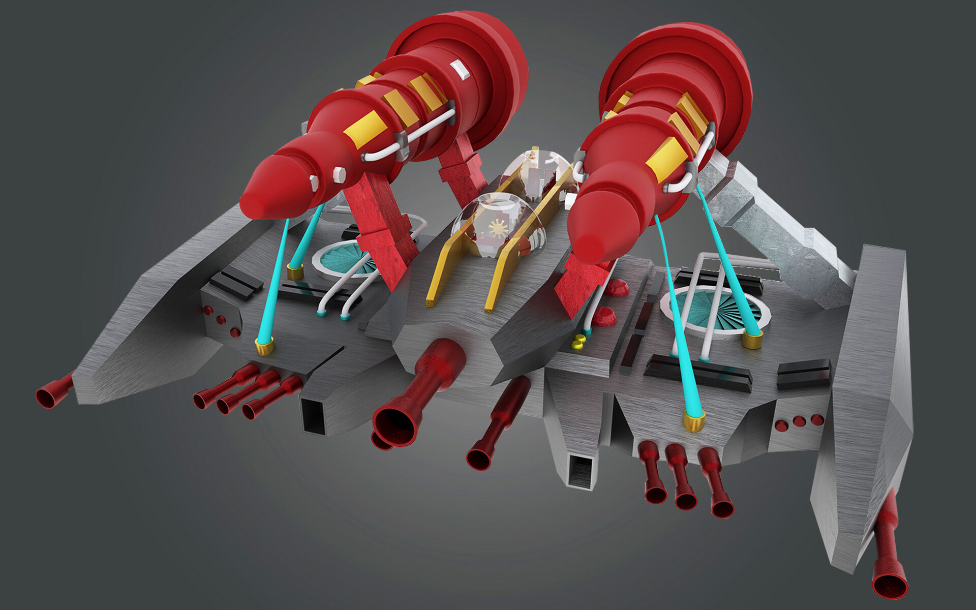 ArtStation - Space Warship 3D model