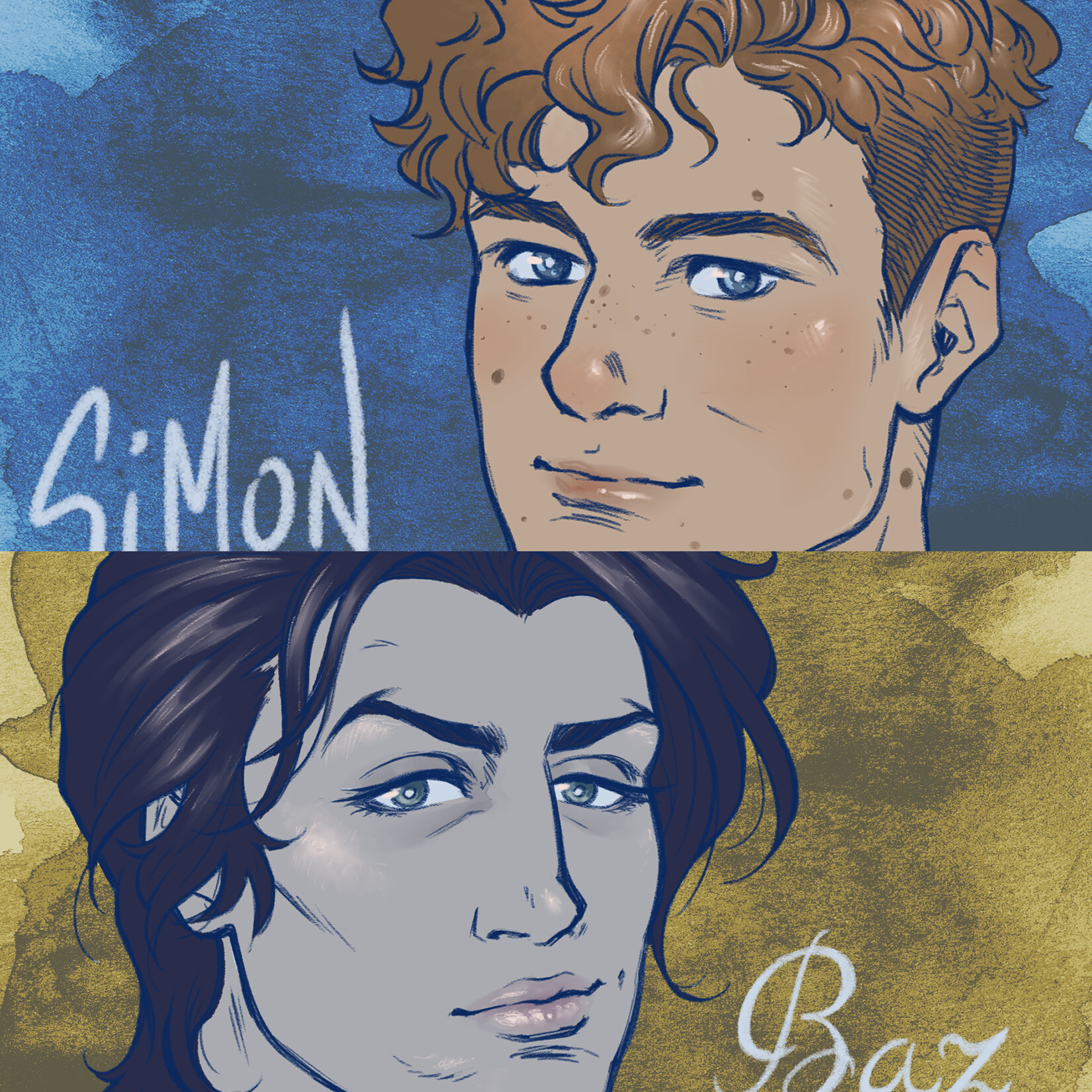 ArtStation - Face Facts (Simon Snow fanart)