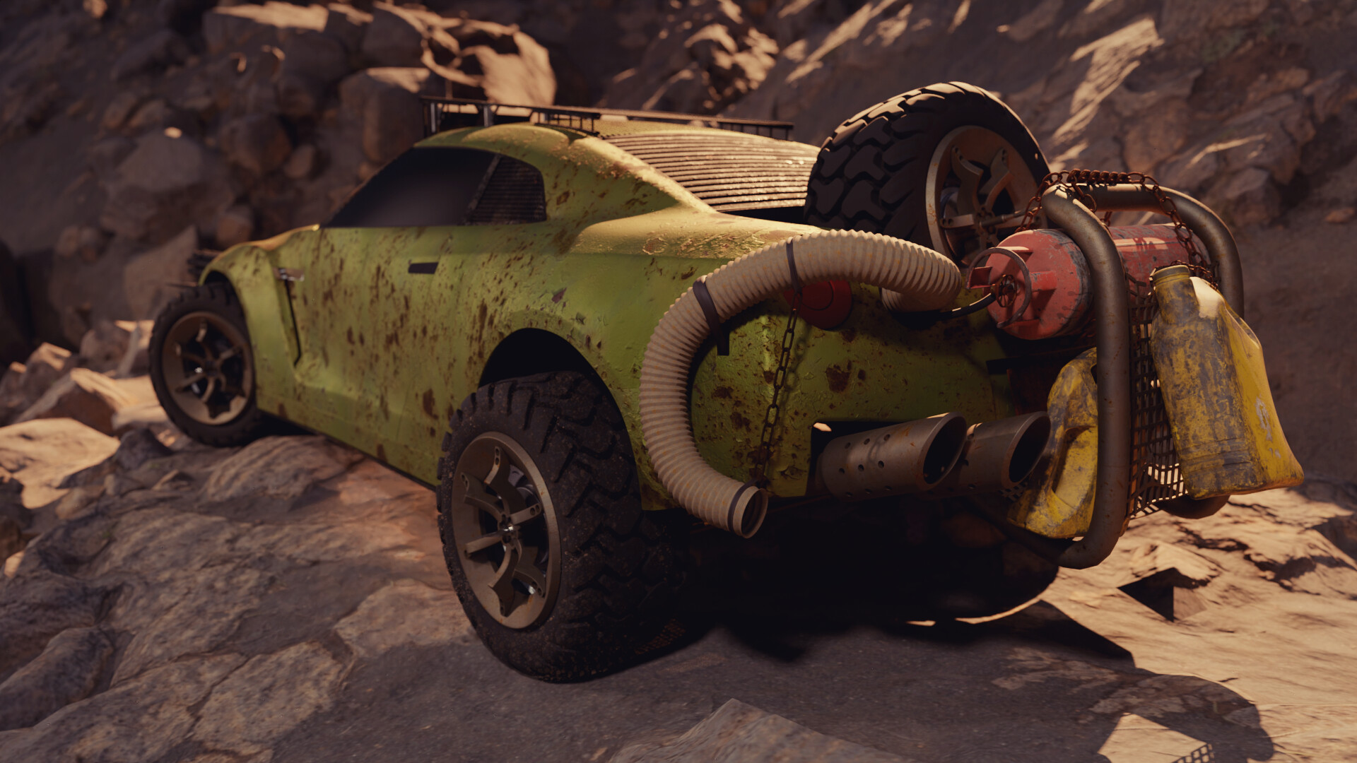 ArtStation - Post-Apocalyptic Nissan Gtr R35
