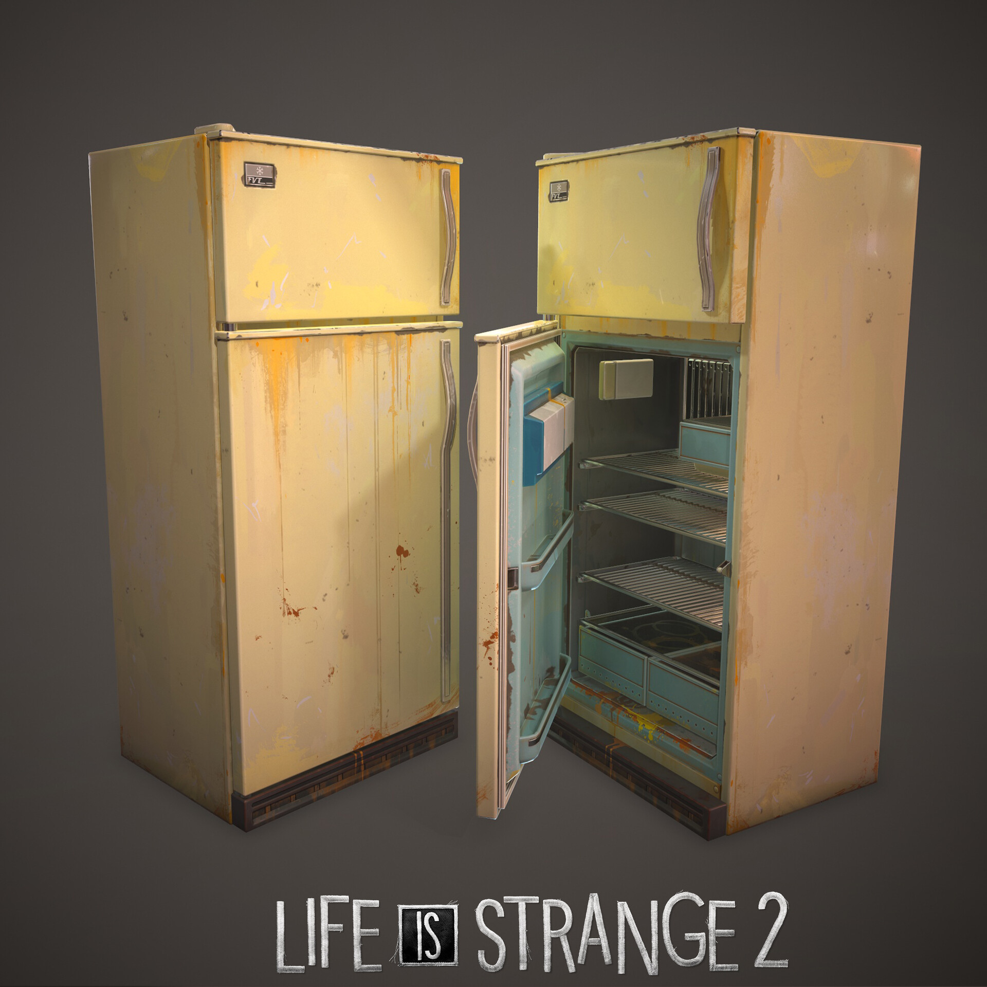 ArtStation - Life is Strange 2 - Old fridge
