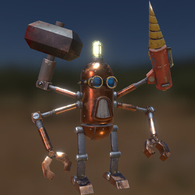 ArtStation - Steampunk Factory Worker