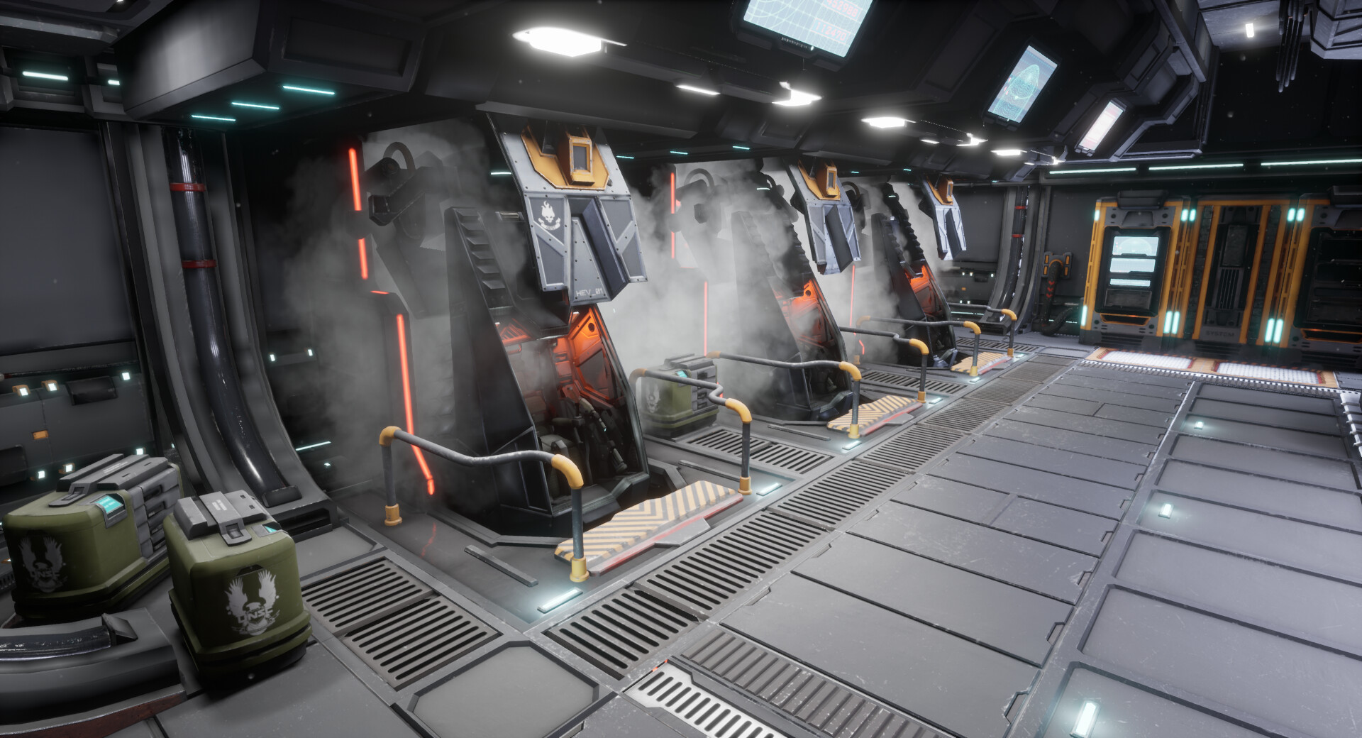 ArtStation - ODST Drop Pod Bay