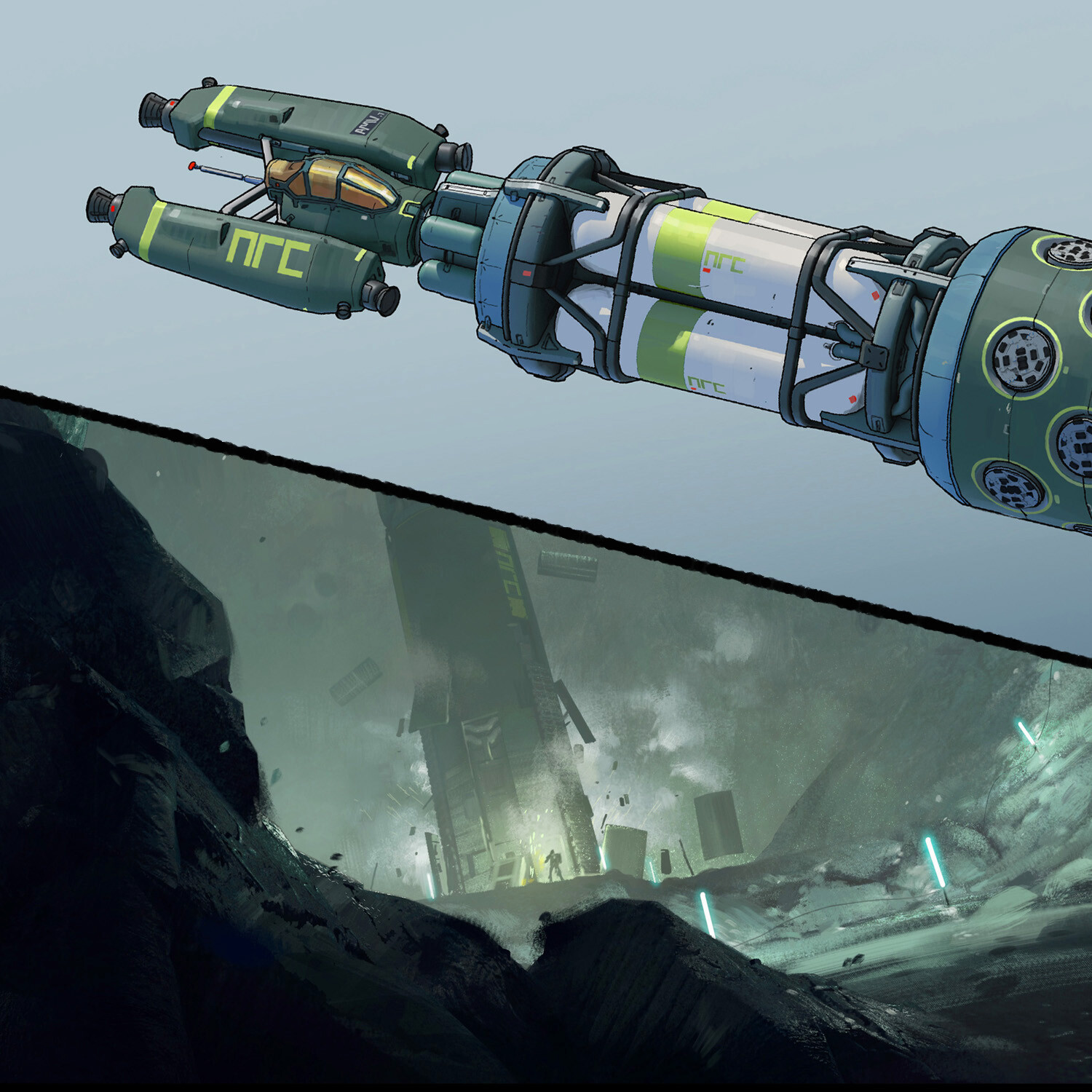 ArtStation - Salvage Operation: Asteroid Mine