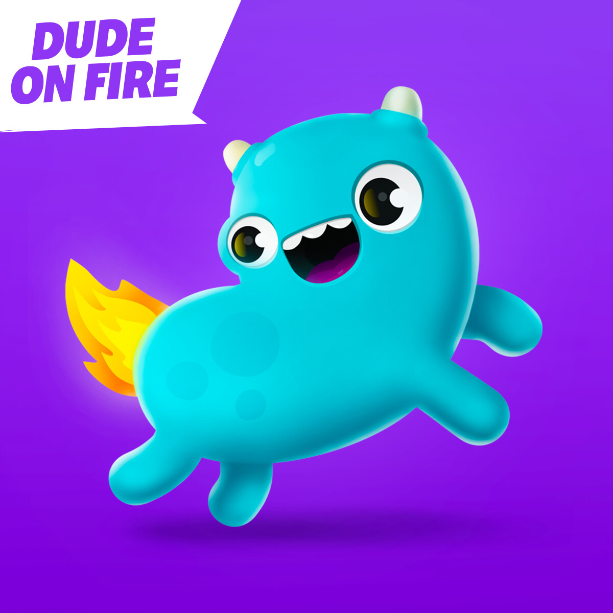 ArtStation - Mobile time killer "Dude on Fire"