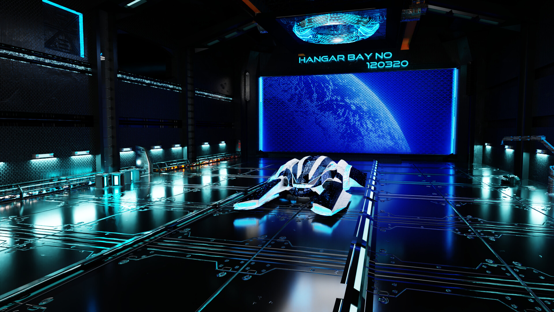 ArtStation - Interplanetary Hangar for Emperors of Galaxy