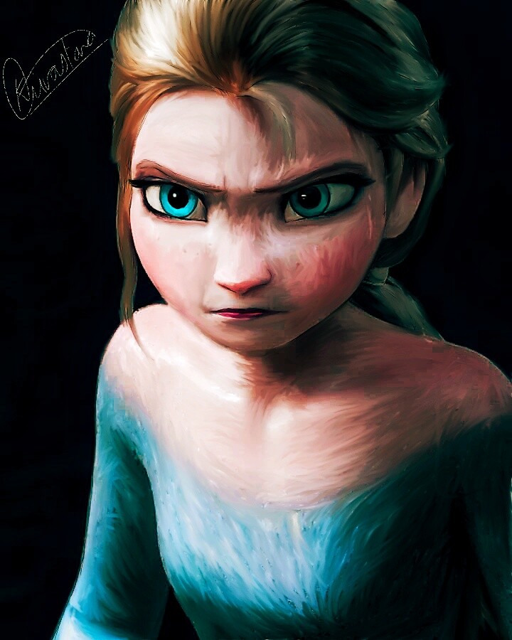ArtStation - Elsa braces herself