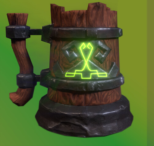 ArtStation - Game Asset: Stylized Mug