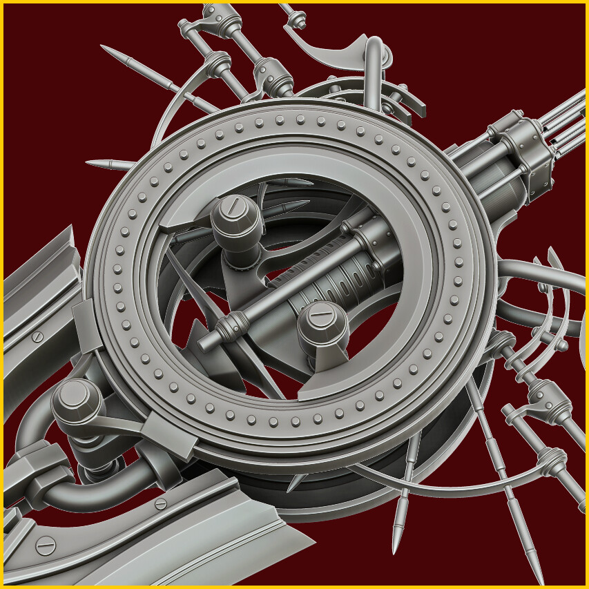 ArtStation - Steampunk Style Sword