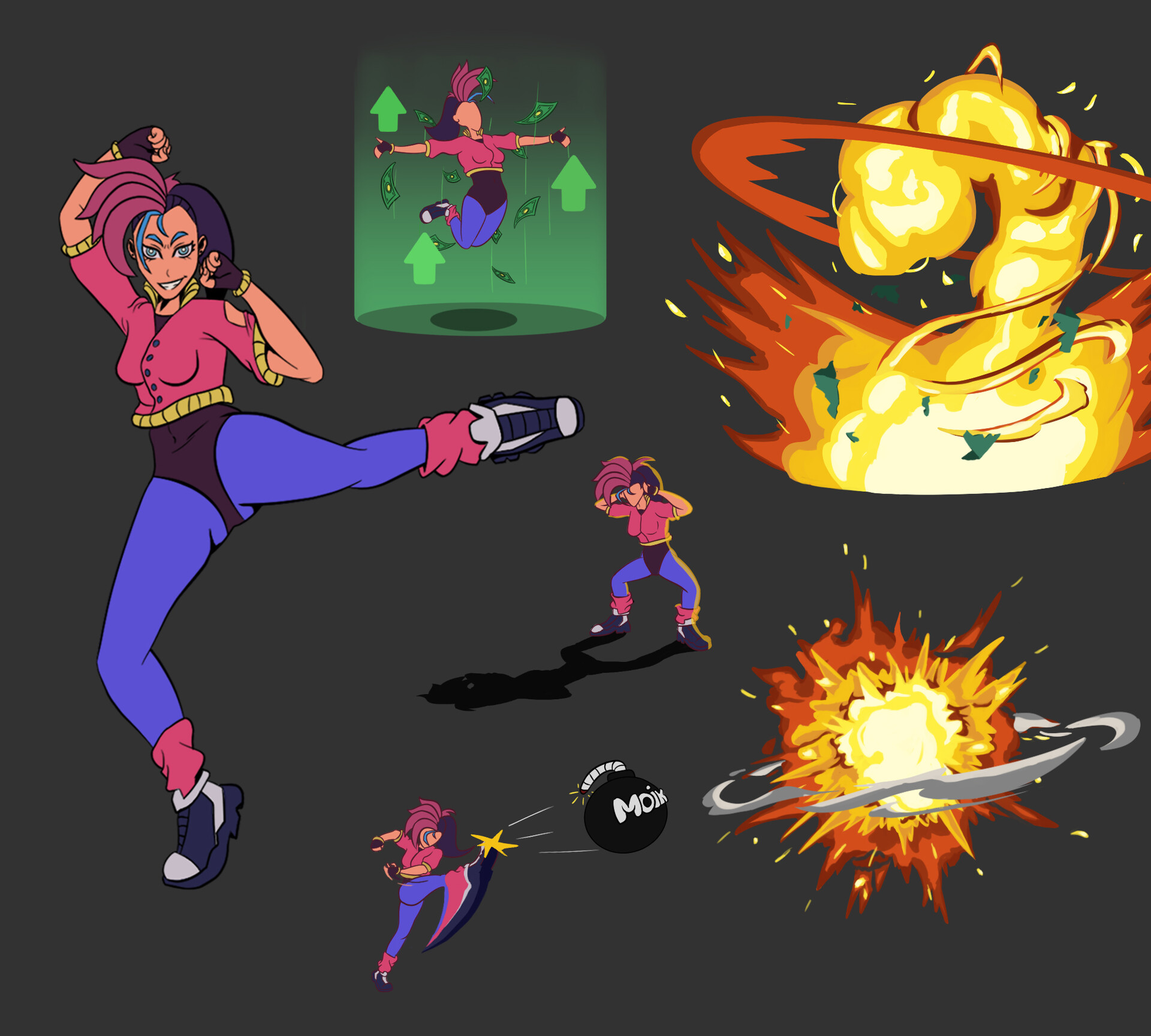 ArtStation - Character abilities design practice