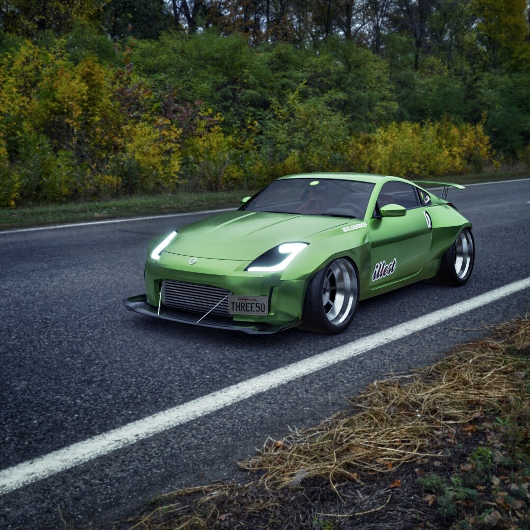 ArtStation - Widebody Nissan 350z