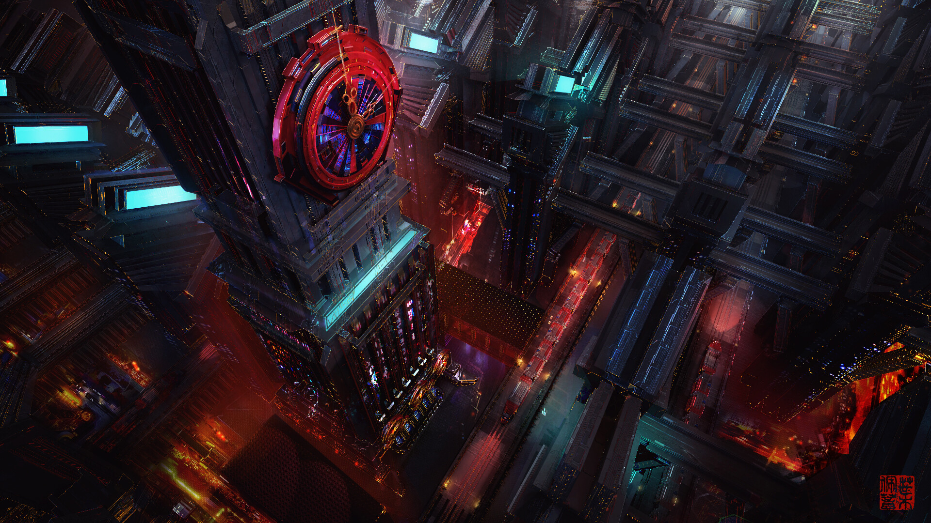 ArtStation - Sci-Fi Clock Tower