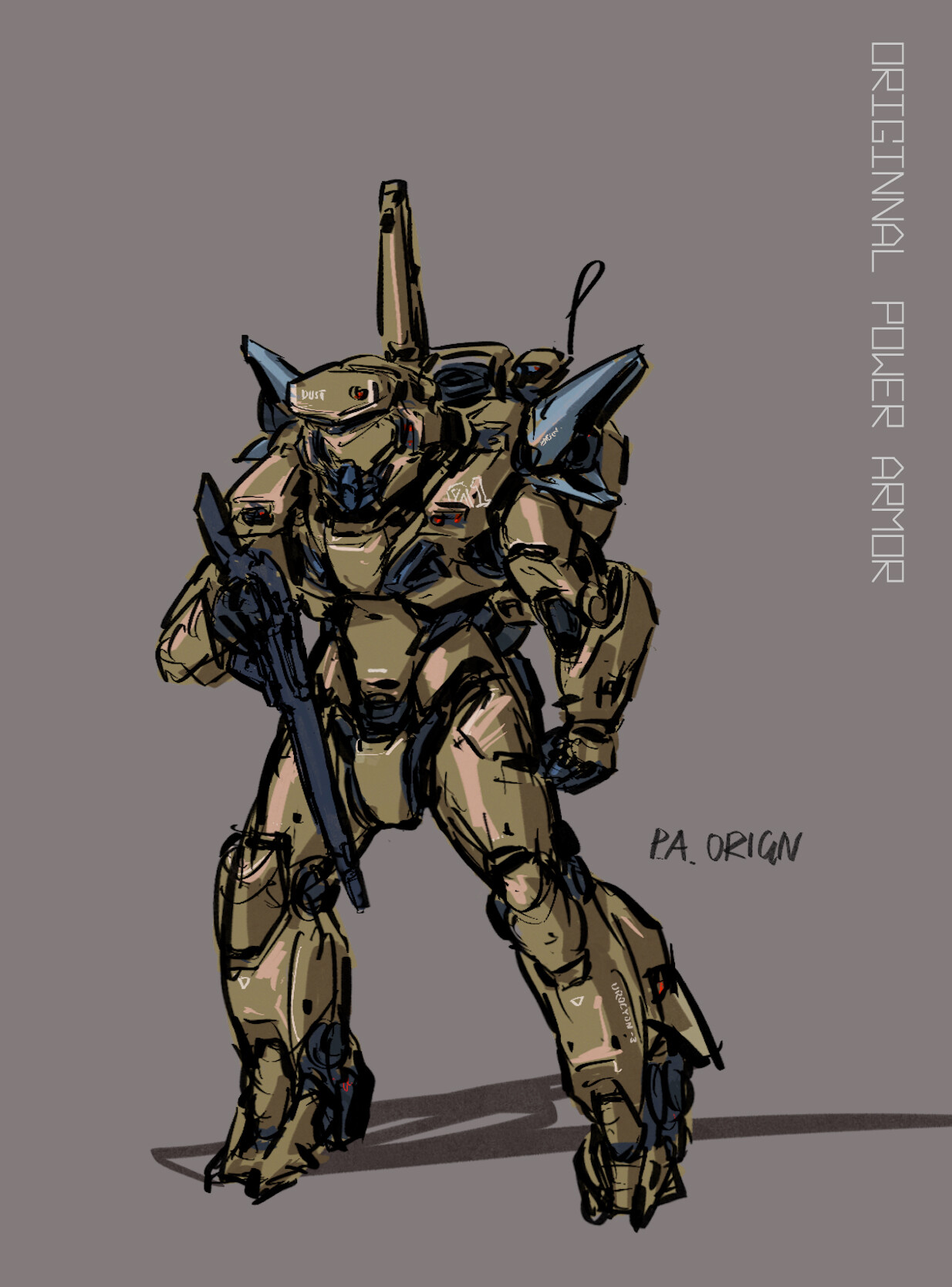ArtStation - ORIGINAL POWER ARMOR