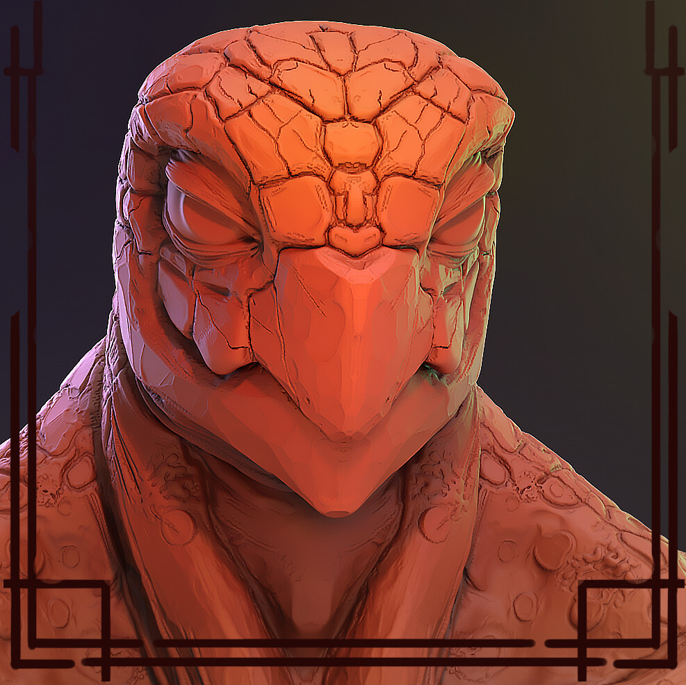 ArtStation - Fantasy Turtle Bust