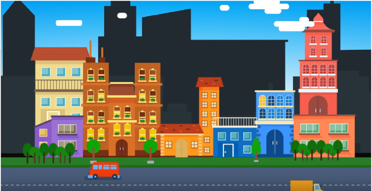 ArtStation - 2D City Animation