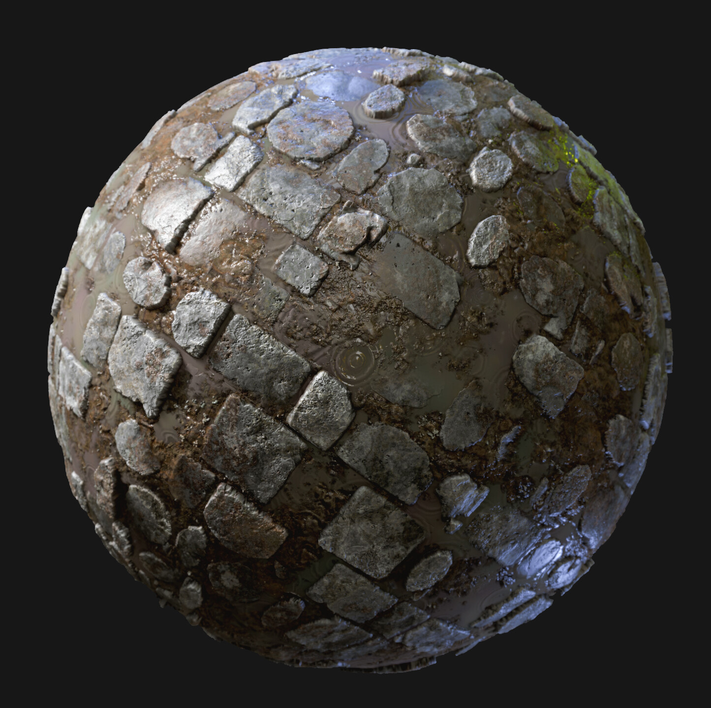 ArtStation - Wet Cobblestone Floor I Material Study