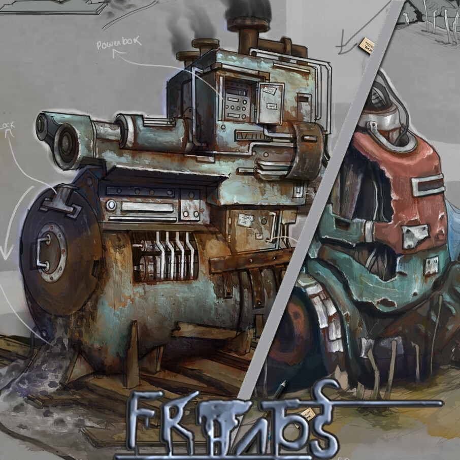 ArtStation - Franke_Series Environment Concepts "Weird machines"