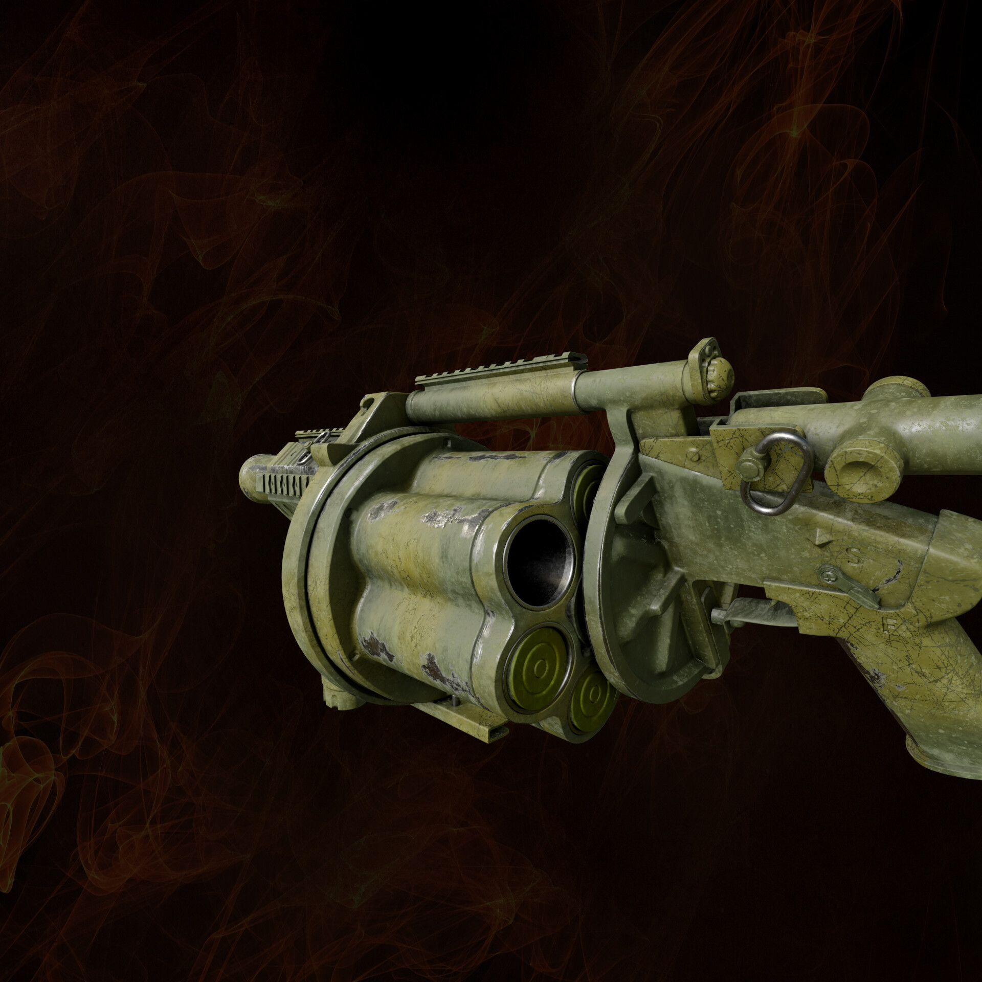 ArtStation - Milkor MGL Multiple Grenade Launcher