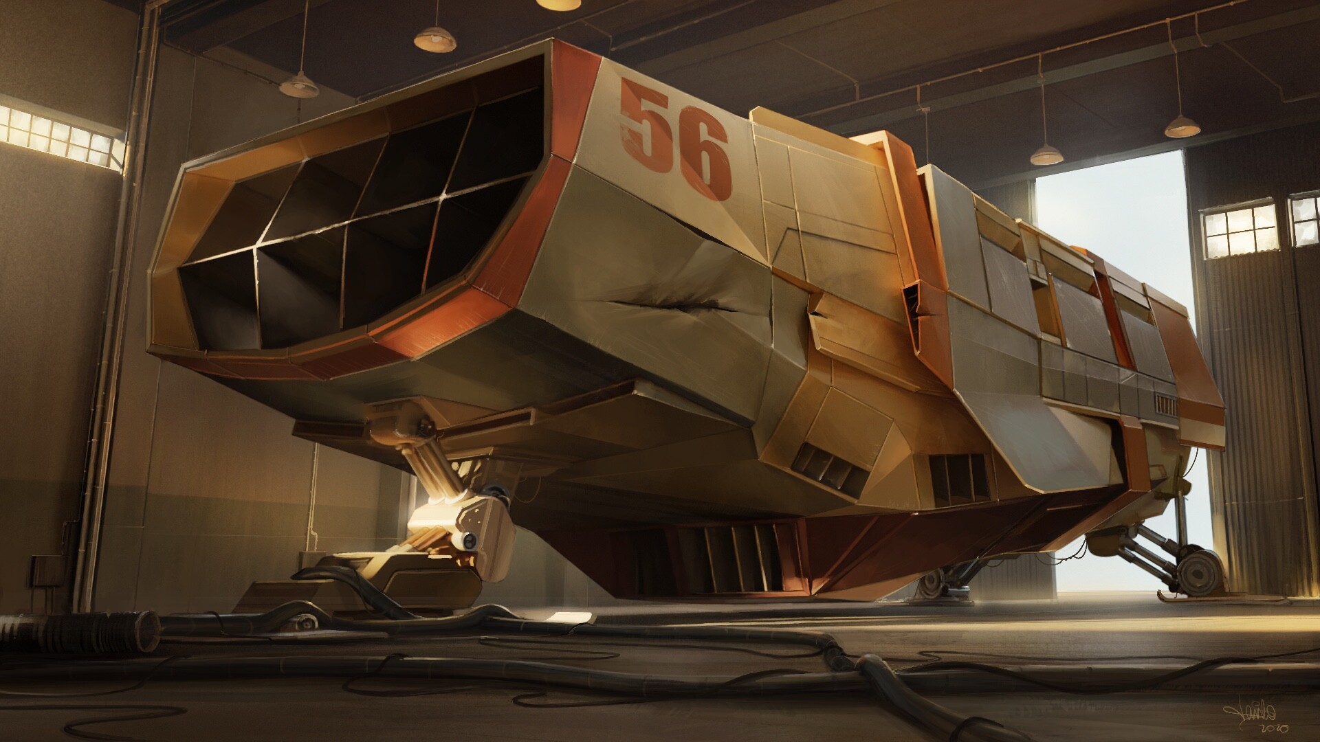 ArtStation - Space Ship Hangar