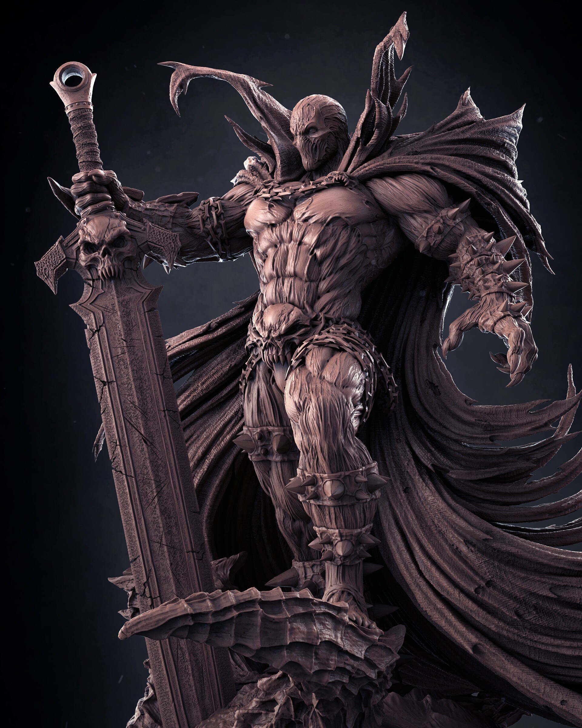 ArtStation - Spawn Fan Art Clay Renders