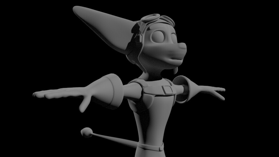 ArtStation - Ratchet re-design 3D model.