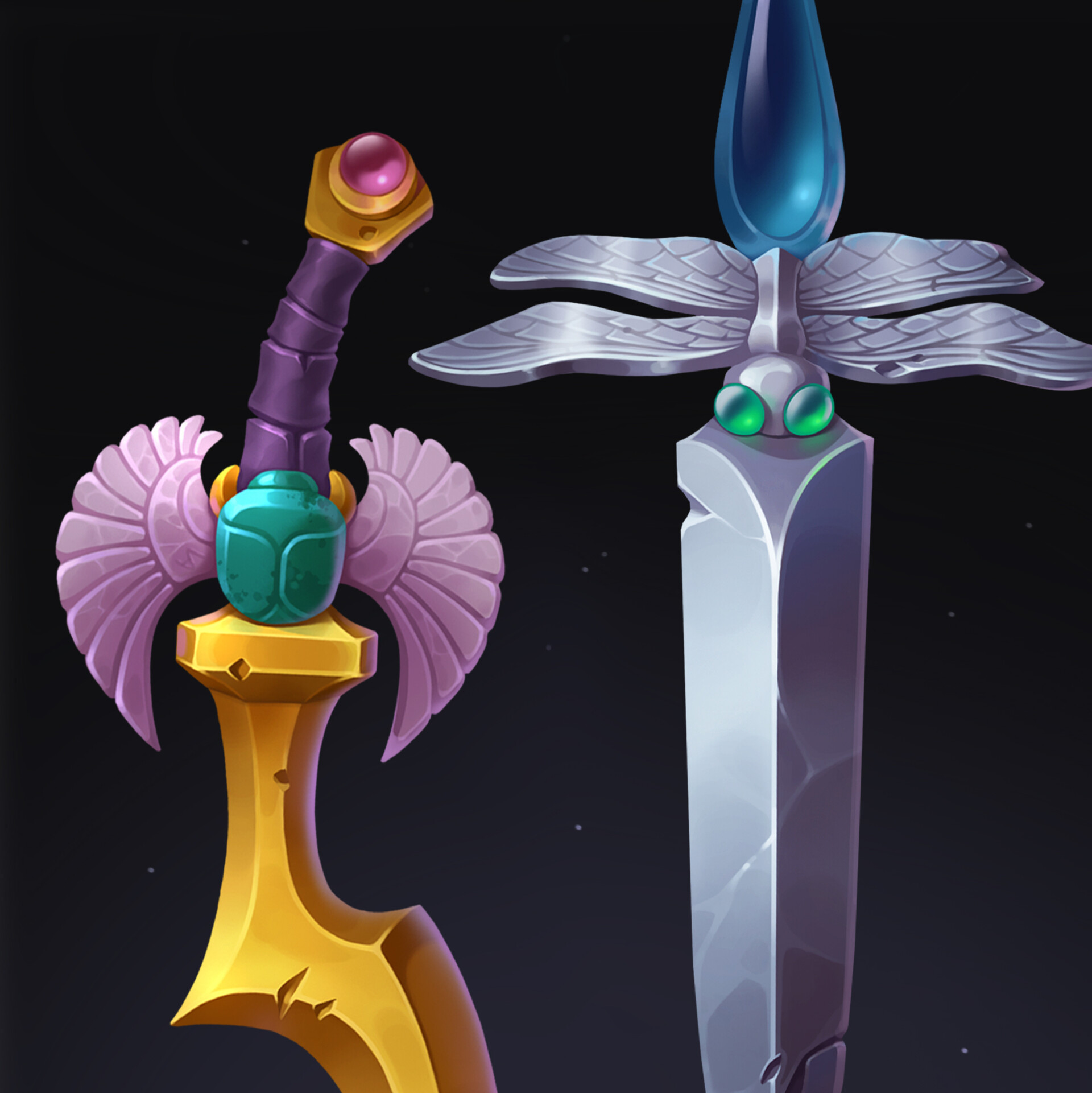 ArtStation - some knives