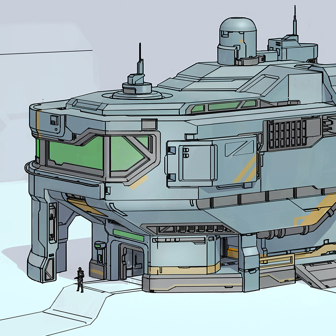 ArtStation - Small Sci-Fi Outpost