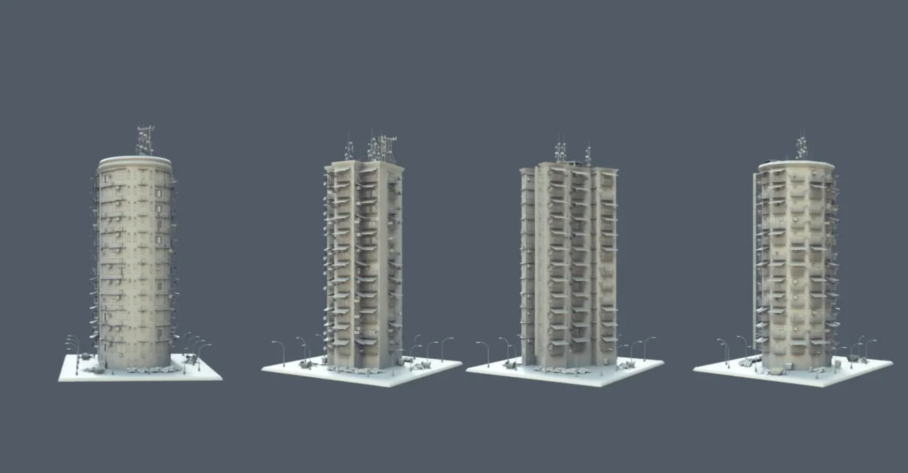 ArtStation - Houdini Procedural Buildings