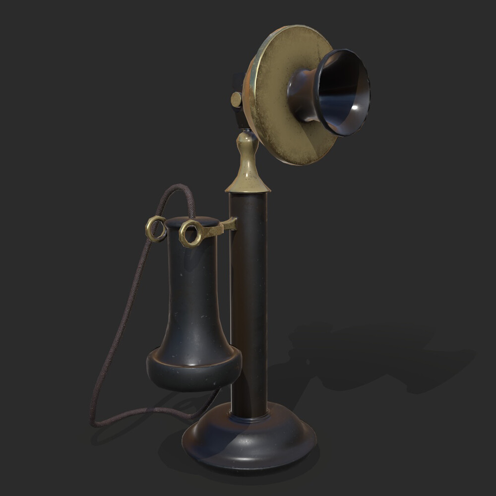 ArtStation - 1910s Candlestick Telephone