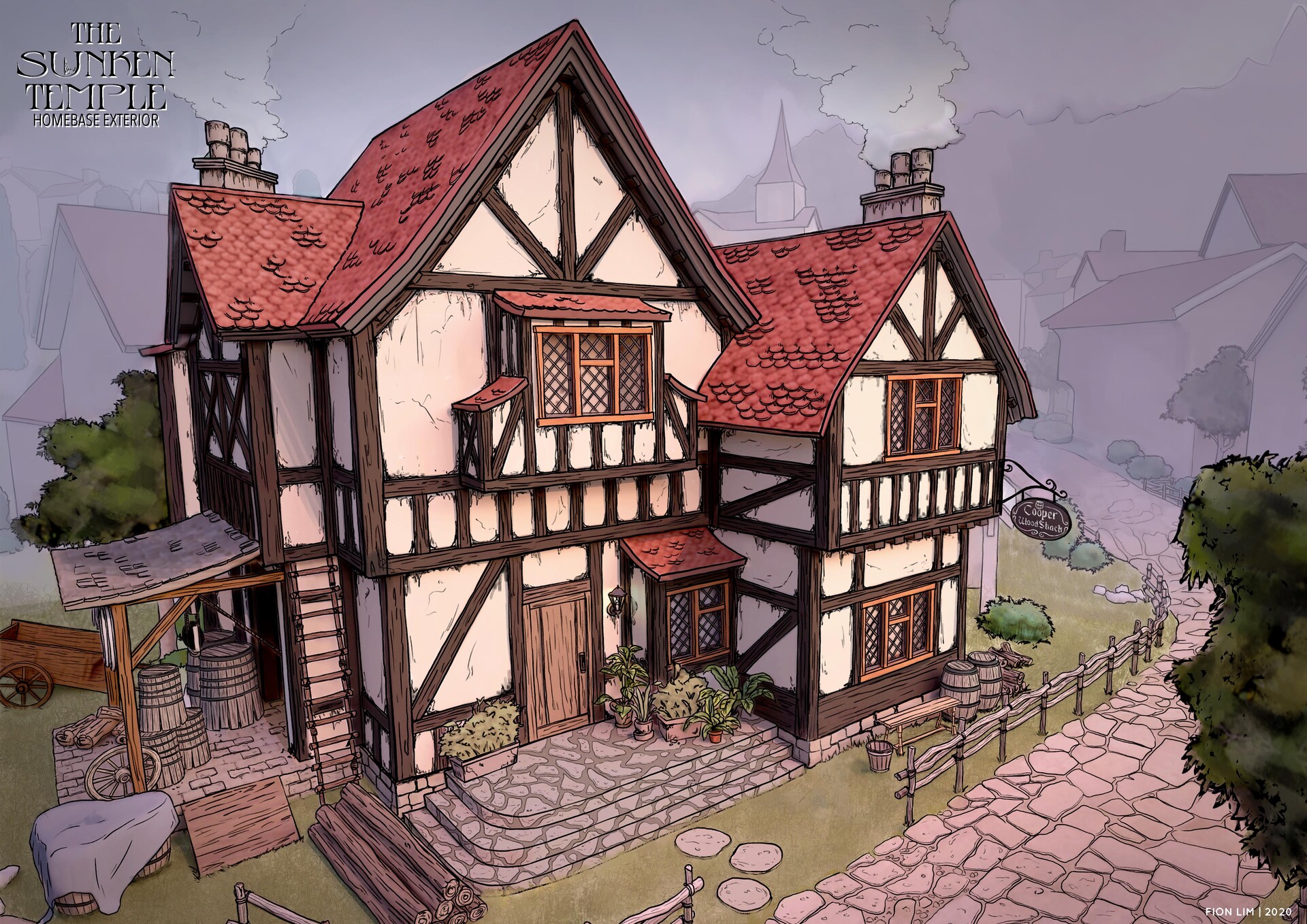 ArtStation - The Sunken Temple - Homebase Exterior