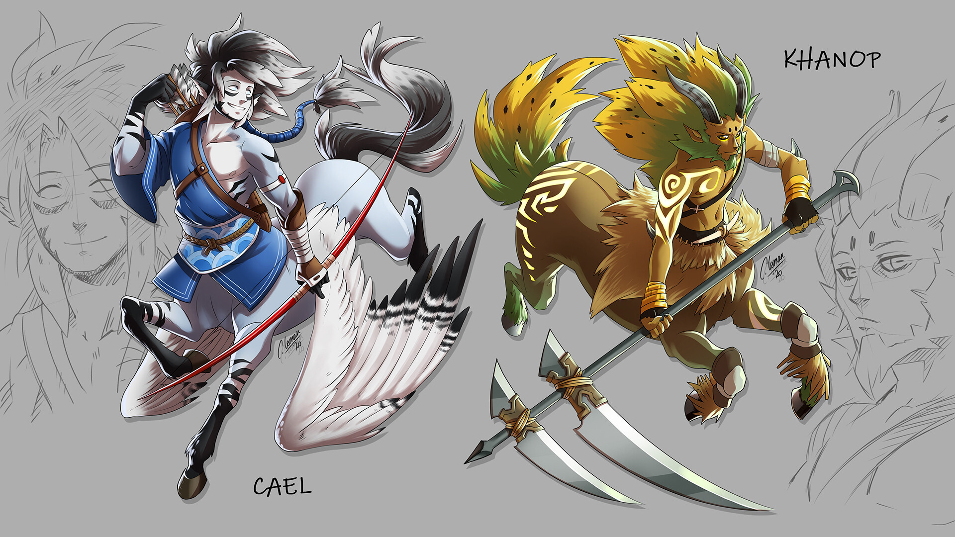 ArtStation - Character Design - "Centaurs"