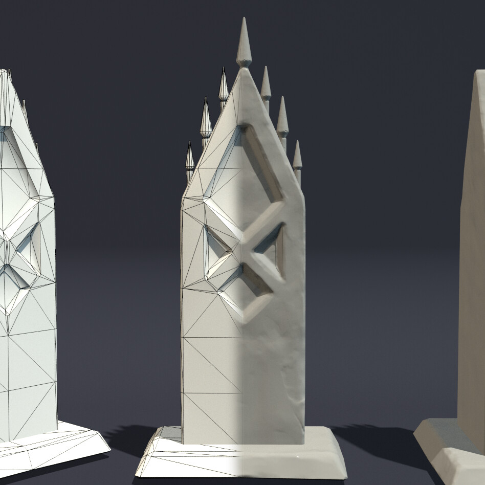ArtStation - Crypt Tombstones