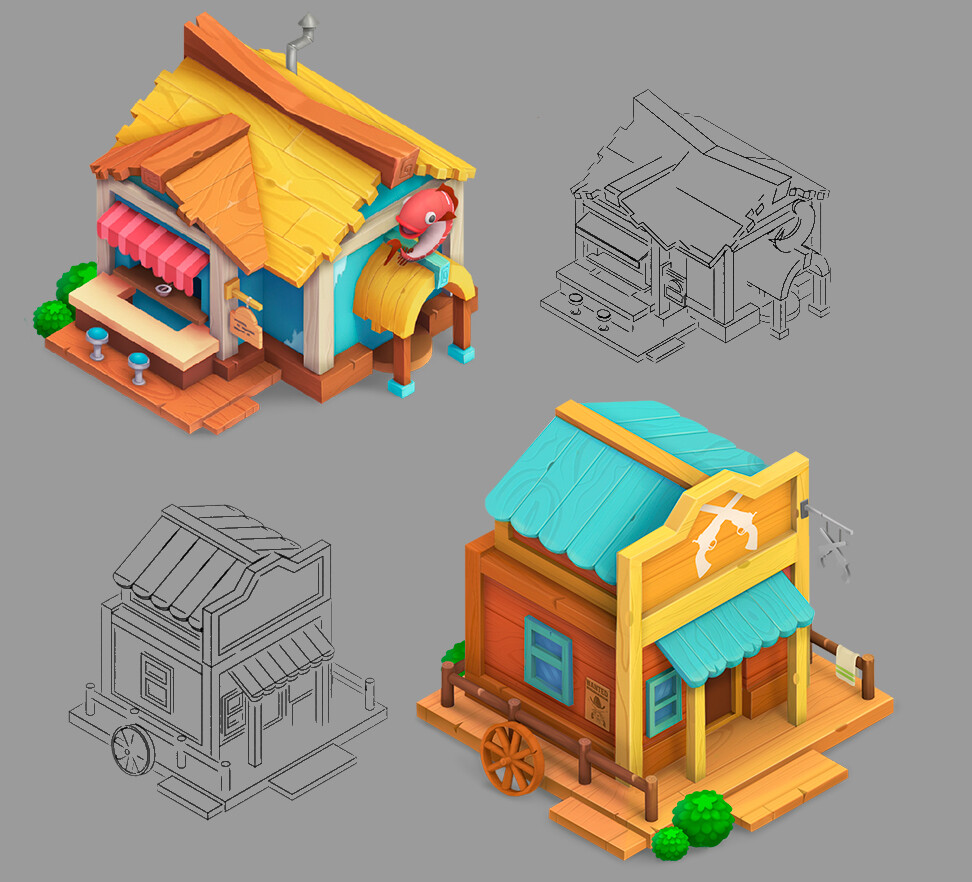 ArtStation - Random houses