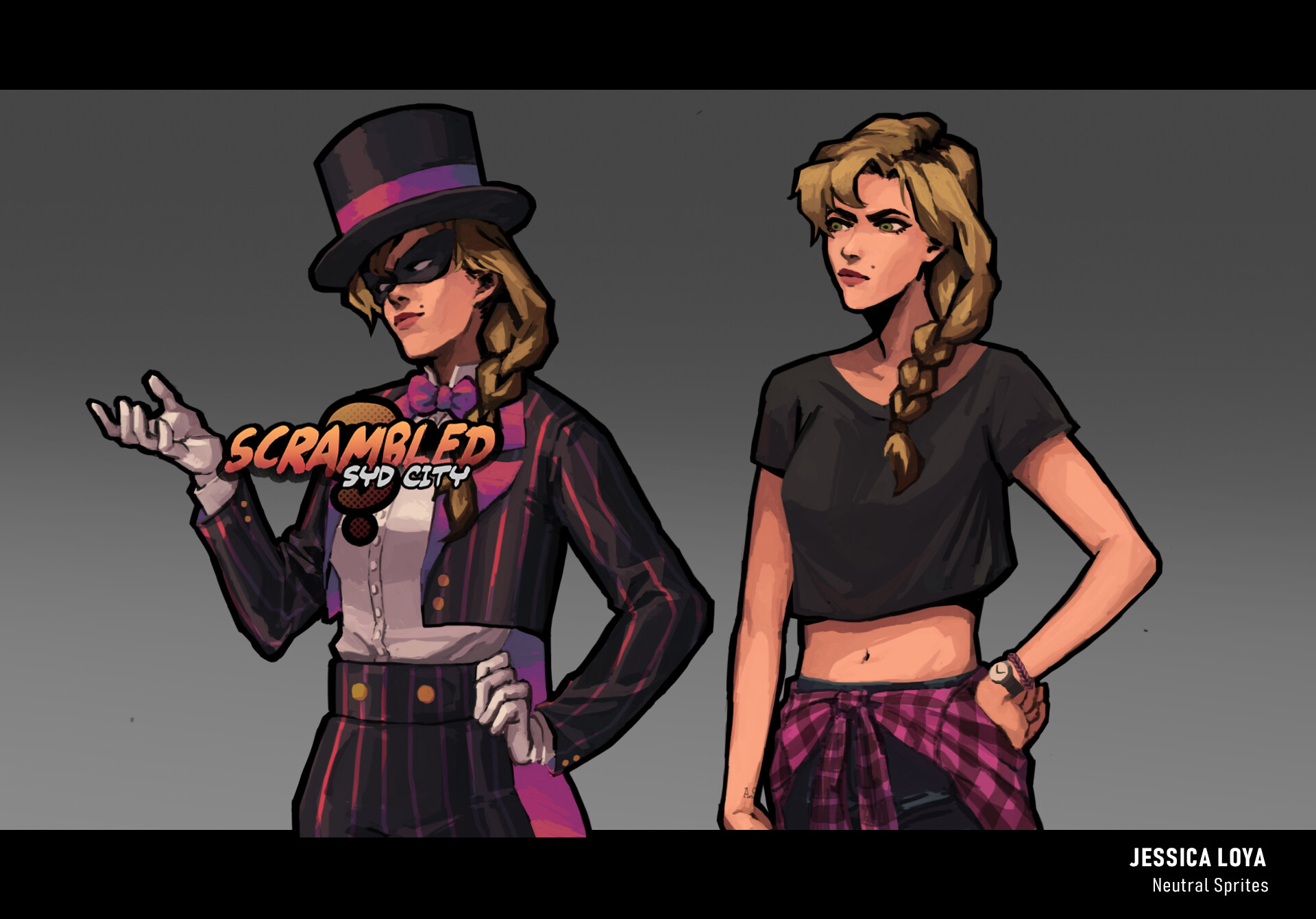 ArtStation - Neutral Sprites for Side Characters Syd City 2018