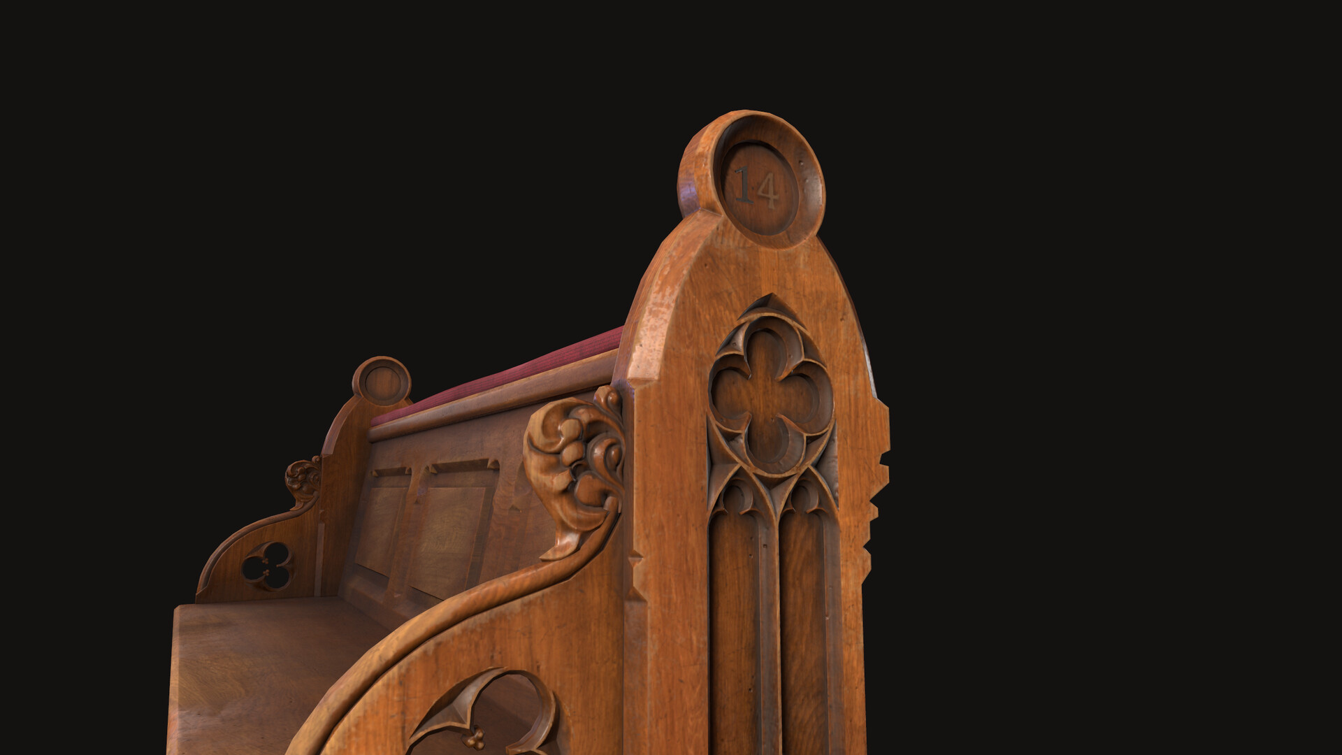 ArtStation - Wooden Church Pew