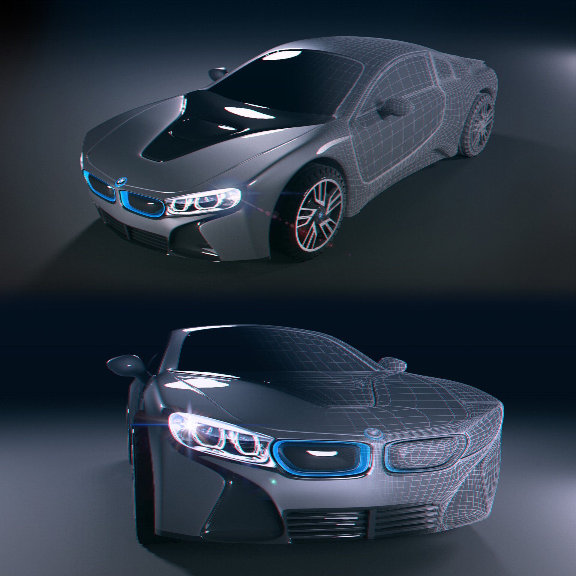 ArtStation - Car Modelling - BMW i8