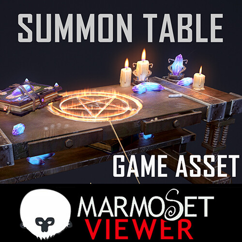 ArtStation - Alchemy summon table scene