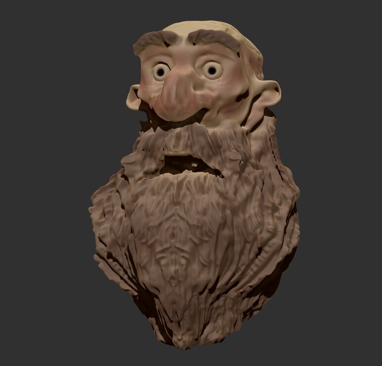 ArtStation - Old Man 3D modeling exercise