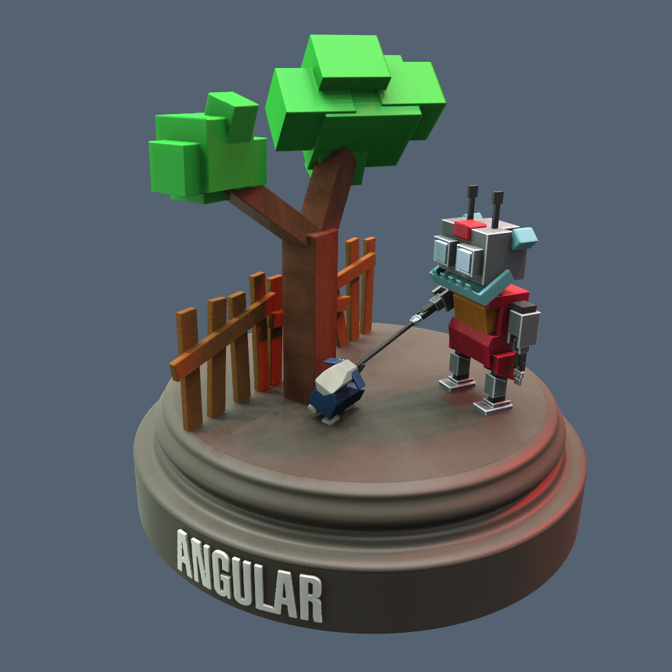 ArtStation - 3D-COATober: Day 16 - Angular