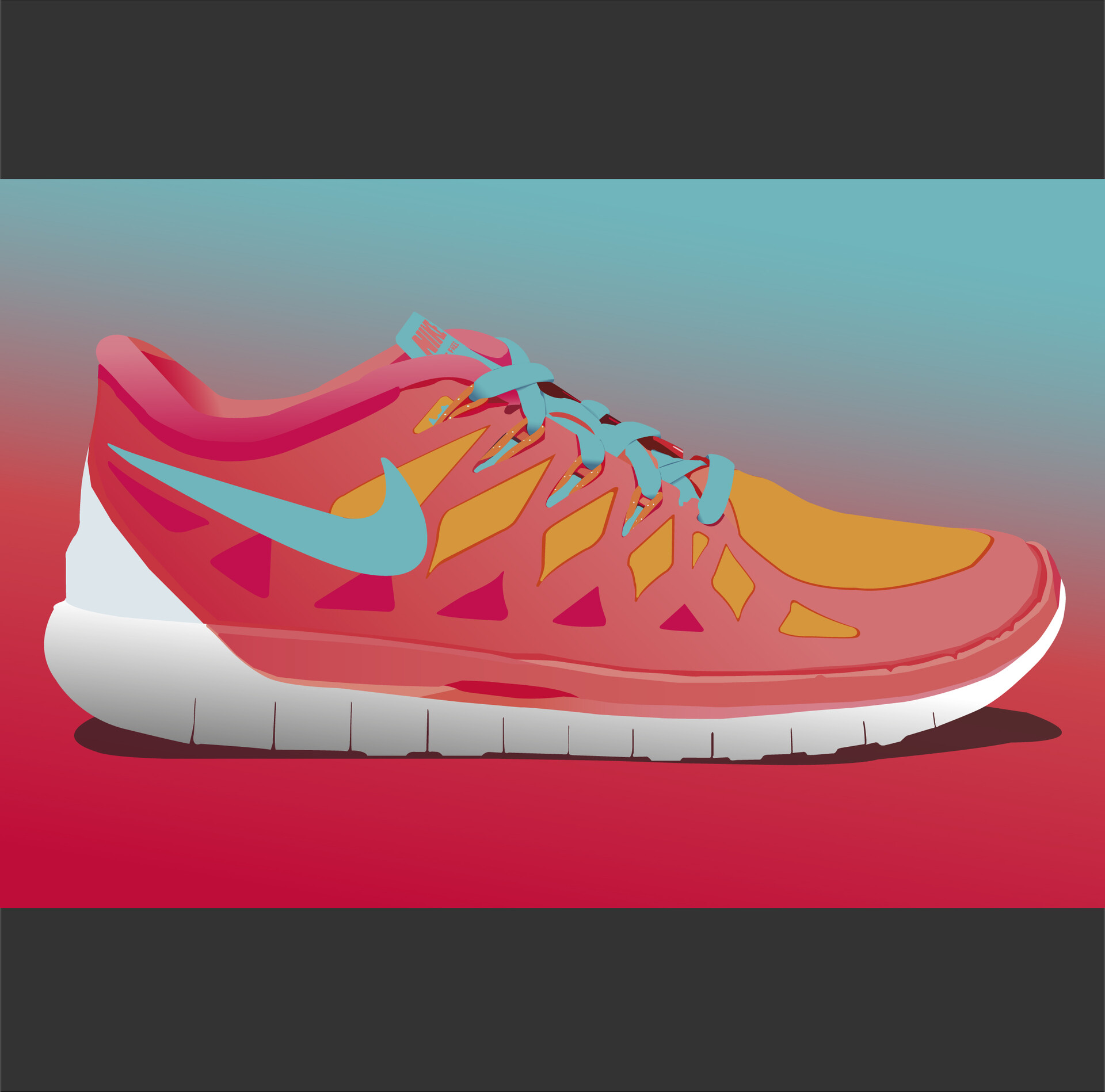 ArtStation - illustration of a nike shoe