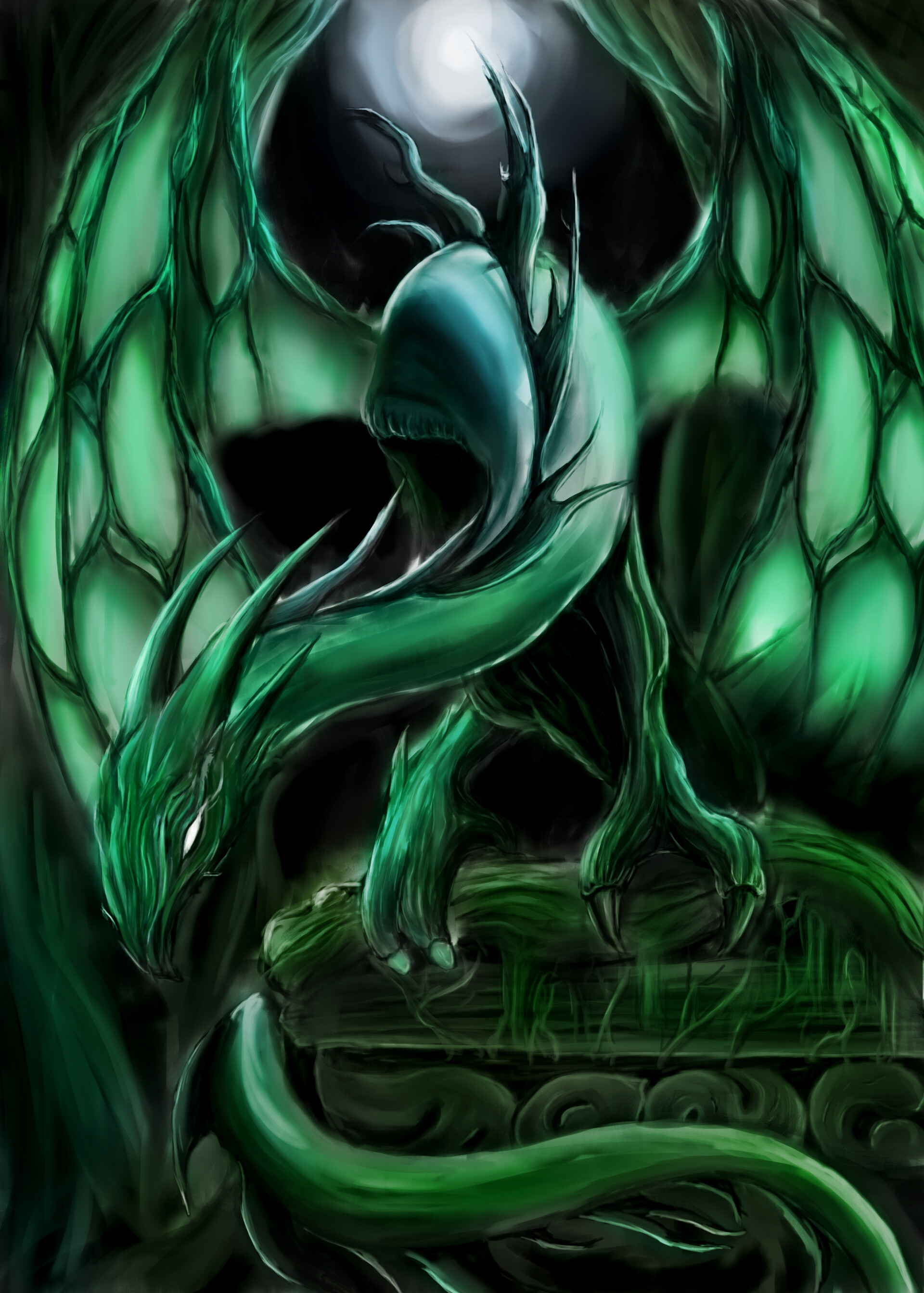 ArtStation - jungle dragon