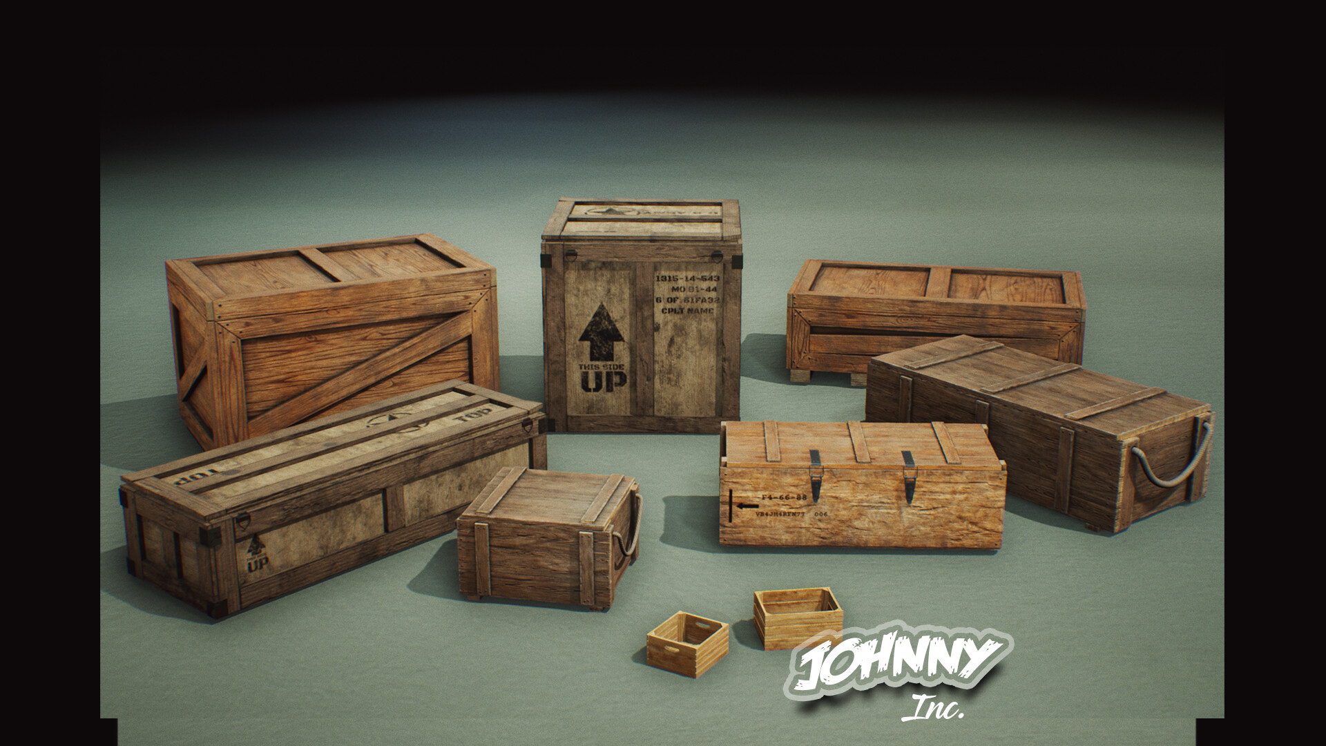 ArtStation - Wooden Crate Asset Pack