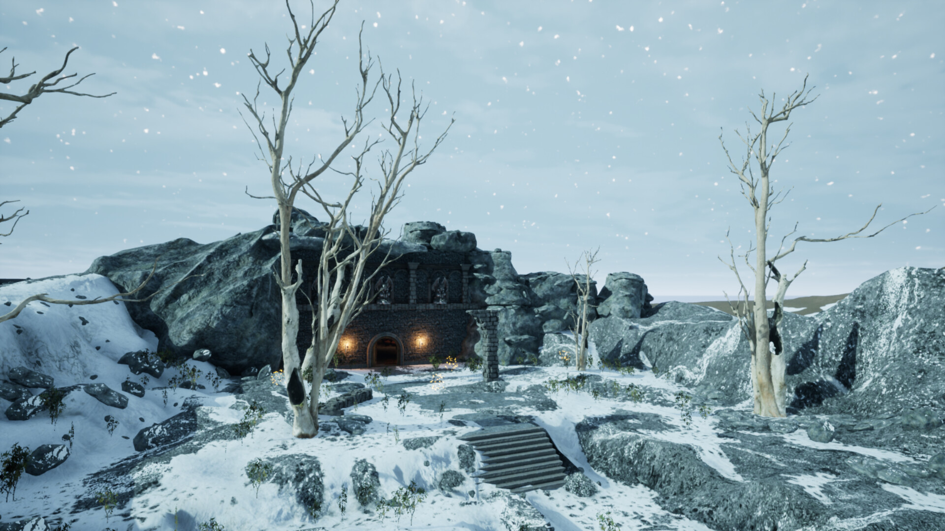 ArtStation - Snowy Dungeon - Elder Scrolls Inspired