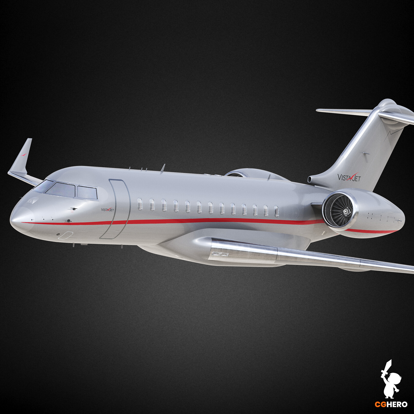ArtStation - Bombardier Global 6000 Jet Visualisation